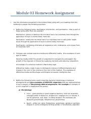 Module Homework Assignment Docx Module Homework Assignment Use