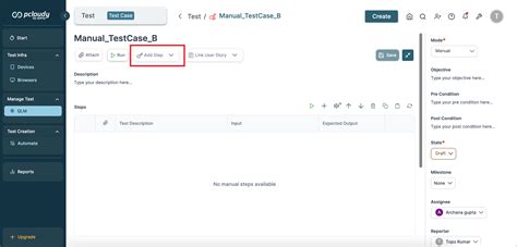 Creating Manual Test Case In Qlm