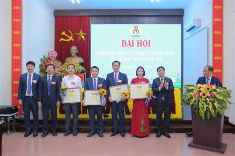ĐẠI HỘI ĐIỂM CÔNG ĐOÀN CÔNG TY XI MĂNG VICEM HẢI PHÒNG LẦN THỨ XXXIII