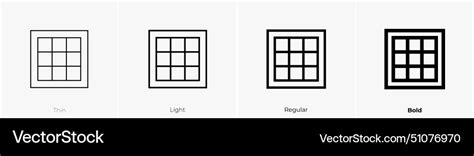 Color Icon Thin Light Regular And Bold Style Vector Image