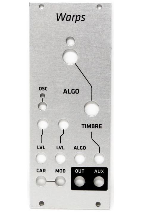 Warps Panel Grayscale Modular Addict Synth Diy