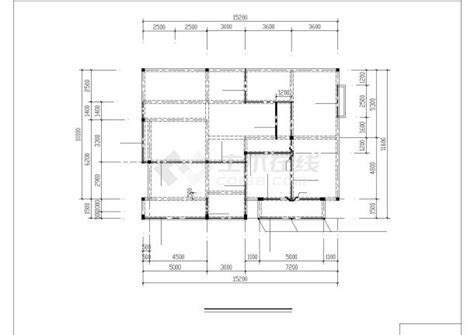 佛山市万景别墅区2层框架独栋别墅建筑结构设计cad图纸独栋别墅土木在线