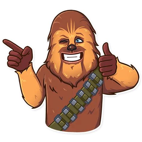 Chewbacca Wookiee Star Wars Sticker 3 Pro Sport Stickers