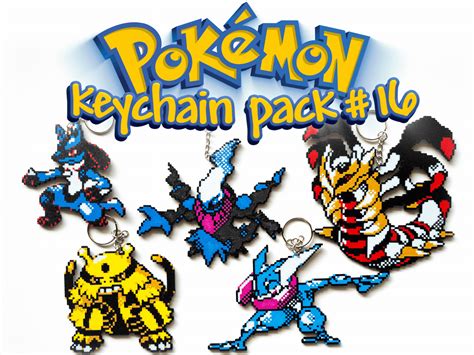 Pokémon Schlüsselanhänger Paket 16 Lucario Greninja Darkrai Von