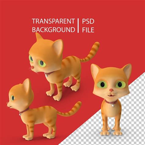 Gato De Dibujos Animados Png Archivo PSD Premium