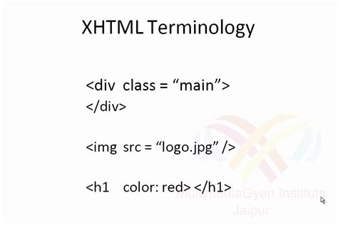Lesson 02 What Is Xhtml Hindi Video Tutorial Youtube