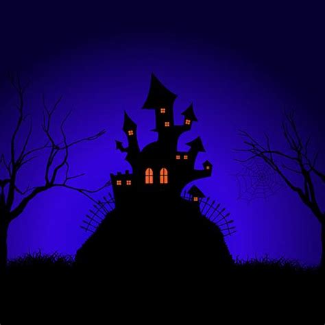 Fundo De Castelo Assustador De Halloween 200391 Vetor No Vecteezy