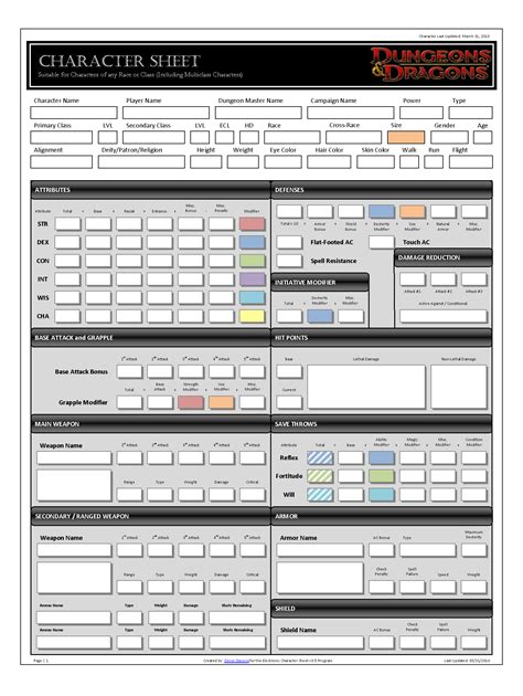 Editable 3 5 Character Sheet Ameribopqe