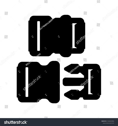 Buckle Icon Backpack Buckle Vector Vector Stock Vector Royalty Free