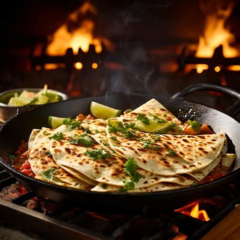 Premium Photo Quesadillas Tortillas Filled With Cheese And Often