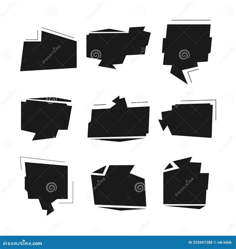 Ensemble De Vignettes De Promo Blanc Illustration Vectorielle Illustration De Vecteur