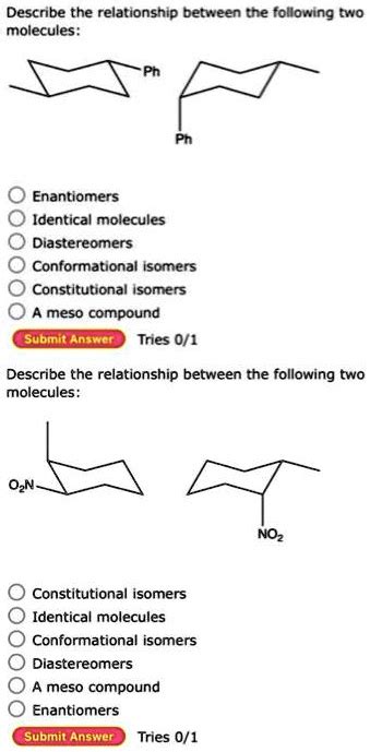 SOLVED Texts Describe The Relationship Between The Following Two Molecules Ph O Enantiomers