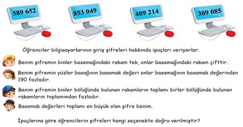 4 Sınıf Matematik Doğal Sayılarda Bölükler Basamaklar Yeni Nesil