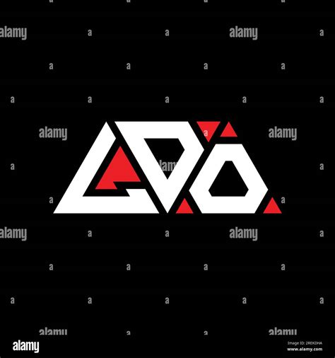 Ldo Triangle Letter Logo Design With Triangle Shape Ldo Triangle Logo
