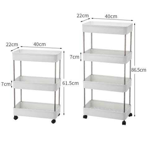 234 Layer Gap Kitchen Storage Rack Slim Slide To Grandado