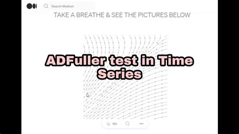 What Is Adfuller Test In Time Series Forecasting Youtube
