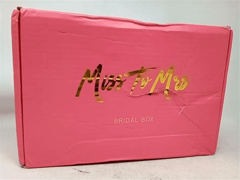 Miss To Mrs Bridal Subscription Box With Gifts Accessories Pink