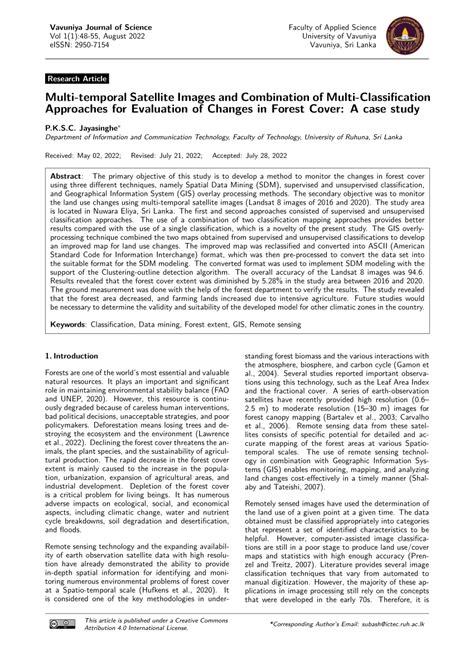 Pdf Multi Temporal Satellite Images And Combination Of Multi