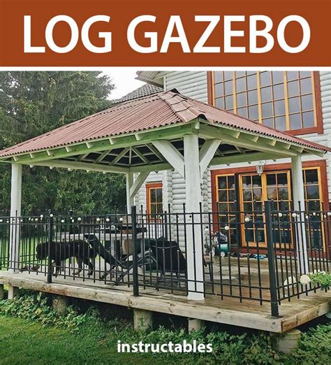 Log Gazebo Gazebo Outdoor Structures Beautiful Backyards