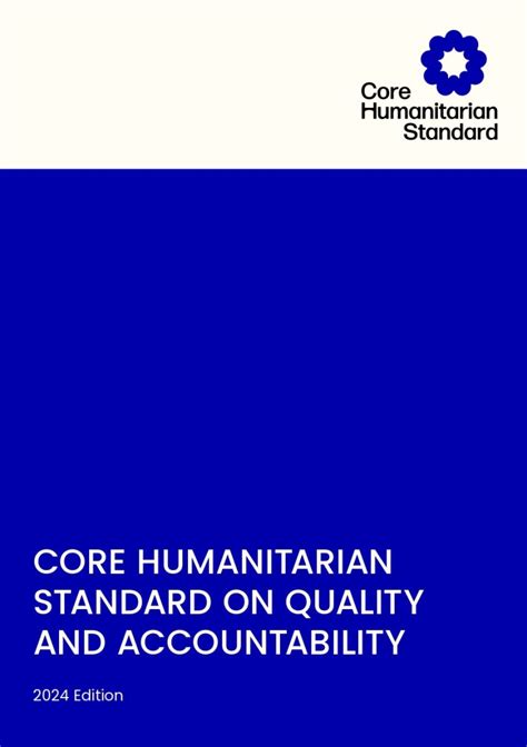 The Core Humanitarian Standard On Quality And Accountability CHS 2024