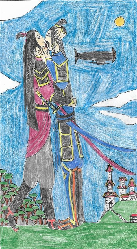 Azula And Sheng Li Kiss By Edward Smee On Deviantart