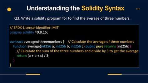Solidity Programming Language For Beginners Pptx Programming