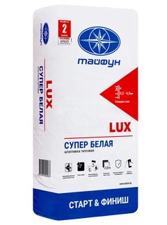Гипсовая шпатлевка белая LUX,15 кг купить в Полоцке