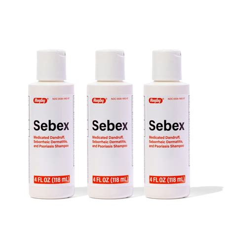 Rugby Sebex Medicated Dandruff Shampoo For Women And Men 2 Sulfur And 2 Salicylic Acid Anti