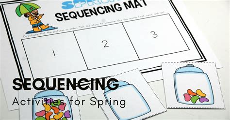 Spring Sequencing Cards For Preschoolers
