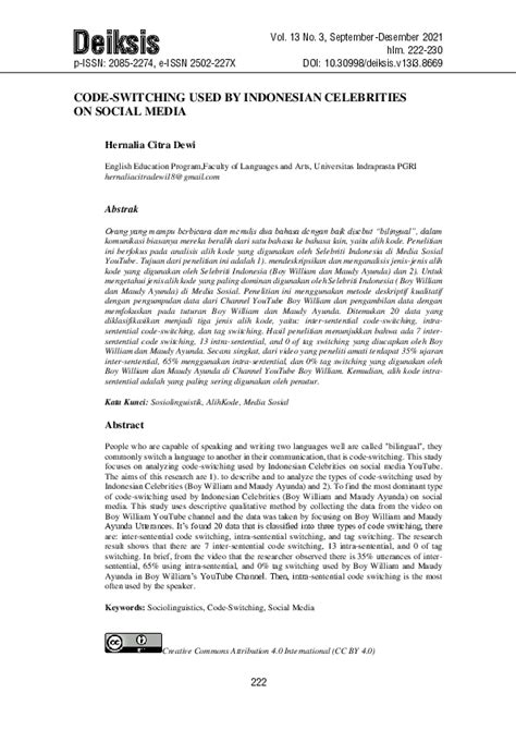 pdf code switching used by indonesian celebrities in social media