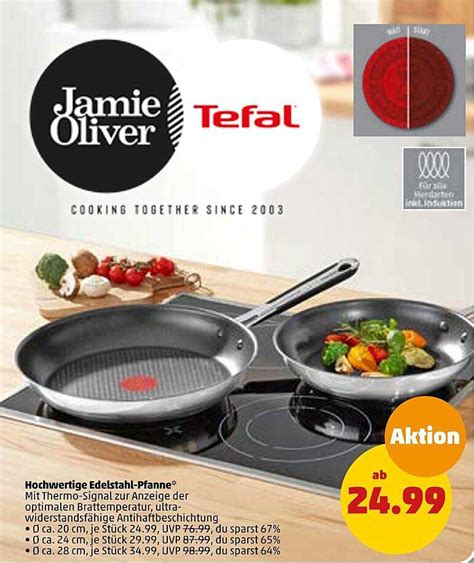 Tefal Jamie Oliver Hochwertige Edelstahl Pfanne Angebot Bei Penny