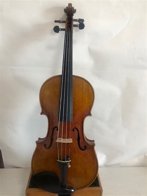 master violin 4 4 stradi model solid flamed maple back spruce top hand