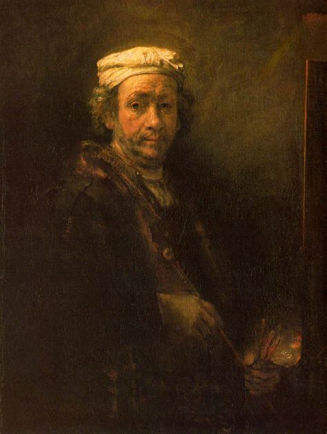 Self Portrait C 1665 By Rembrandt Van Rijn Artchive