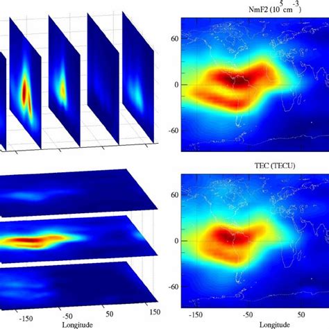 Example Of The Reanalyzed Monthly Global 3 D Electron Density And The