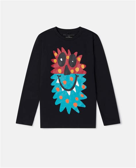 Women 黑色 怪兽图案t恤 Stella Mccartney Tw