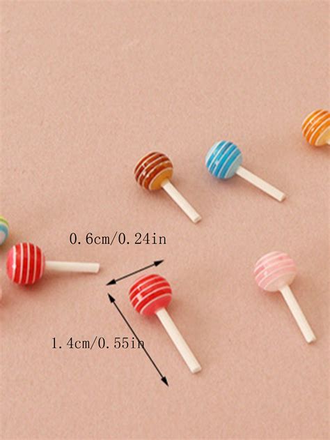 Doll House Miniature Food Play Mini Colored Candy Simulation Lollipop