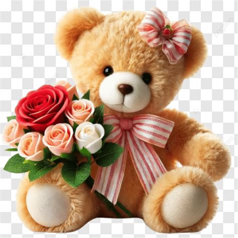 장미 꽃다발을 들고 있는 곰 클립 아트 장미 꽃다발을 들고 있는 테디베어 장미 꽃다발을 들고 있는 곰 클립 아트 장미 꽃다발을 들고 있는 테디 베어 Png 일러스트 및