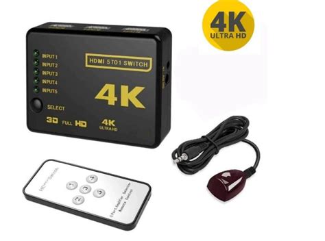 VGA Video Splitter Switcher Switch MHz Screen High Resolution Port DC V Power Adapter IT
