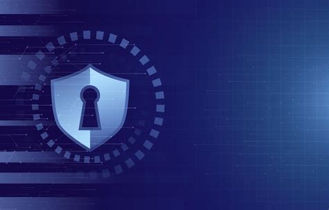 Fondo De Seguridad Cibernética Vector Premium