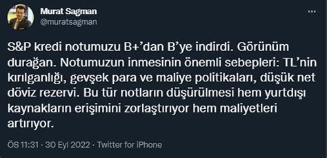 Bir Dersten Daha Kaldık S P Türkiye nin Kredi Notunu Düşürdü