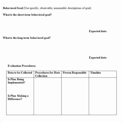 20 Positive Behavior Support Plan Template Simple Template Design