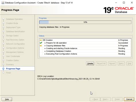 Creating Databases In Oracle 19c Using The Database Configuration Assistant