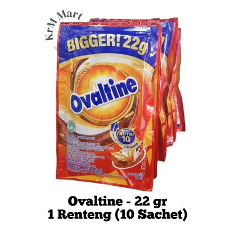Jual Ovaltine 22 Gr 1 Renteng Renceng Isi 10 Sachet Chocolate Malt