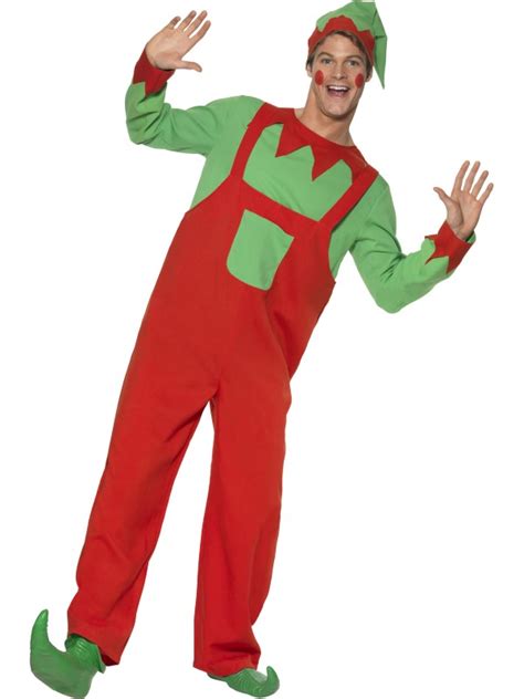 Adult Workshop Elf Costume Glitz Fancy Dress