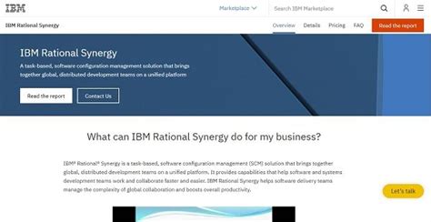 IBM Rational Synergy Reviews Pricing Software Features Financesonline Com