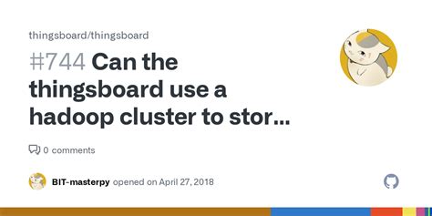 Can The Thingsboard Use A Hadoop Cluster To Store Data · Issue 744