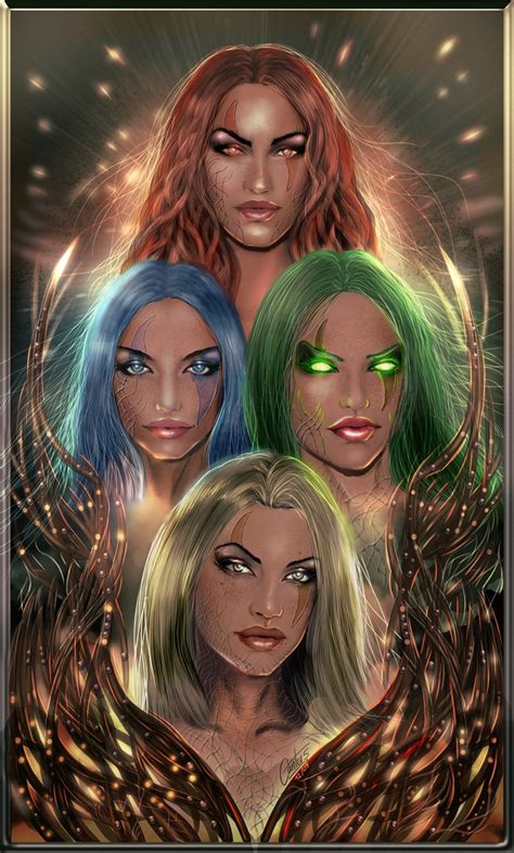Elements 4 Elements By Cantas78 At DeviantART Nature Goddess Goddess Artwork Elements