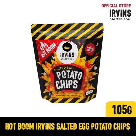 Irvins Salted Egg Hot Boom Potato Chips 105g Small Lazada Ph