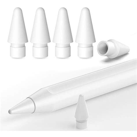 5Pcs Replacement Tips For Apple Pencil Tip 1St 2Nd Generation Extra