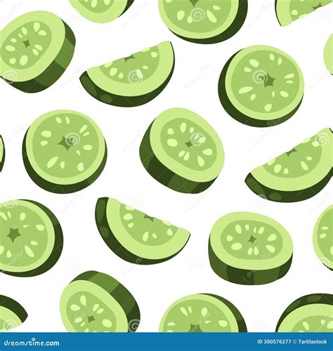 Cucumber Slice Vector Icon Symbol Isolated On White Background 175787917